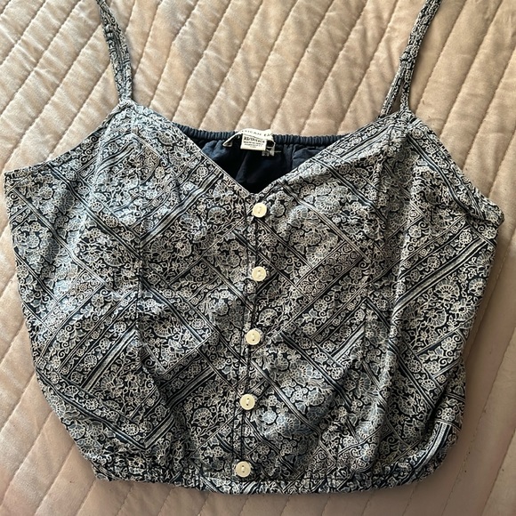 American Eagle Outfitters | Tops | American Eagle Tank Top Dark And Light Blue Details | Poshmark